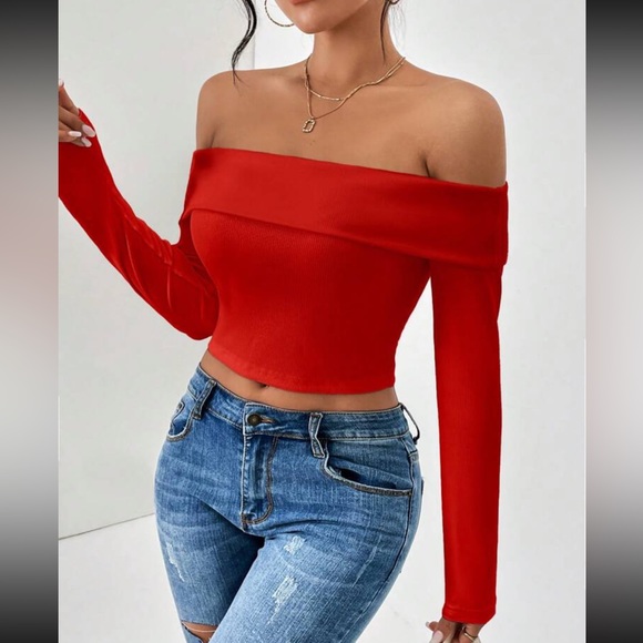 Tops | Boho Off Shoulder Fitted Top | Poshmark